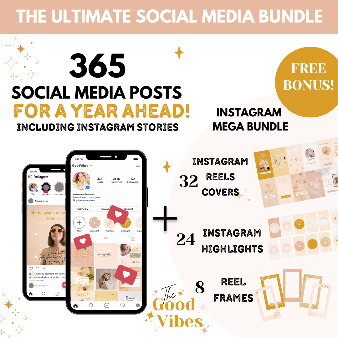 THE ULTIMATE SOCIAL MEDIA BUNDLE | 365 POSTS DONE FOR YOU | BONUS HIGH ...