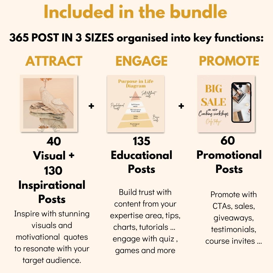 THE ULTIMATE SOCIAL MEDIA BUNDLE | 365 POSTS DONE FOR YOU | BONUS HIGH ...